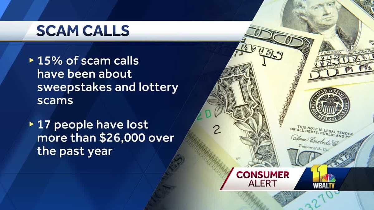 Warning from Better Business Bureau about sweepstakes, lottery scams
