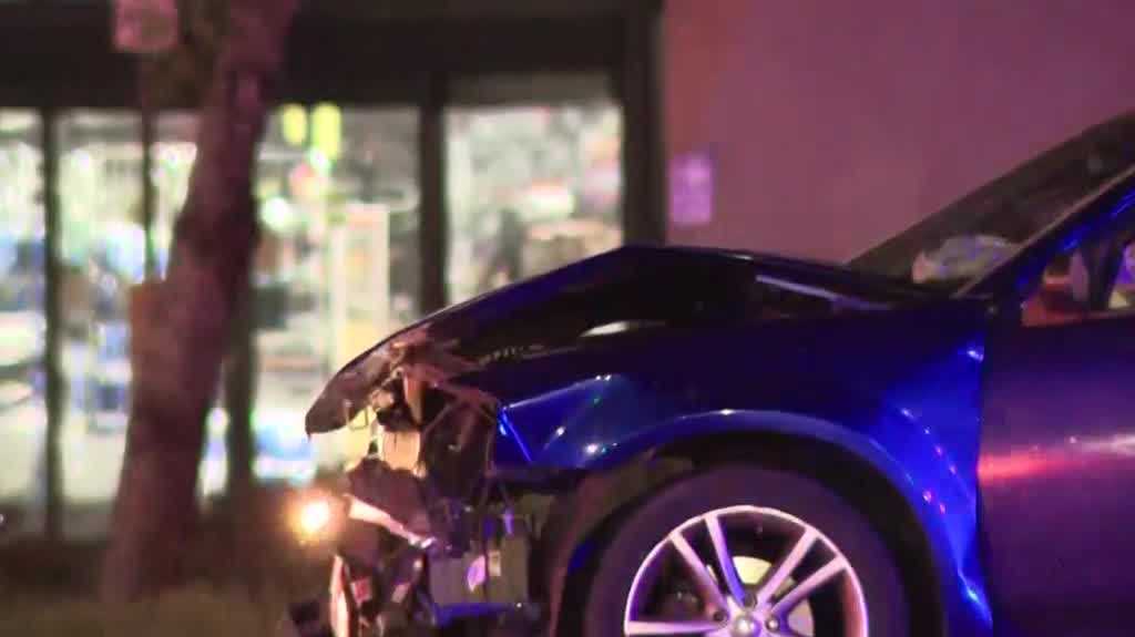 Cops swarm crash on Winkler Avenue and Fowler Street