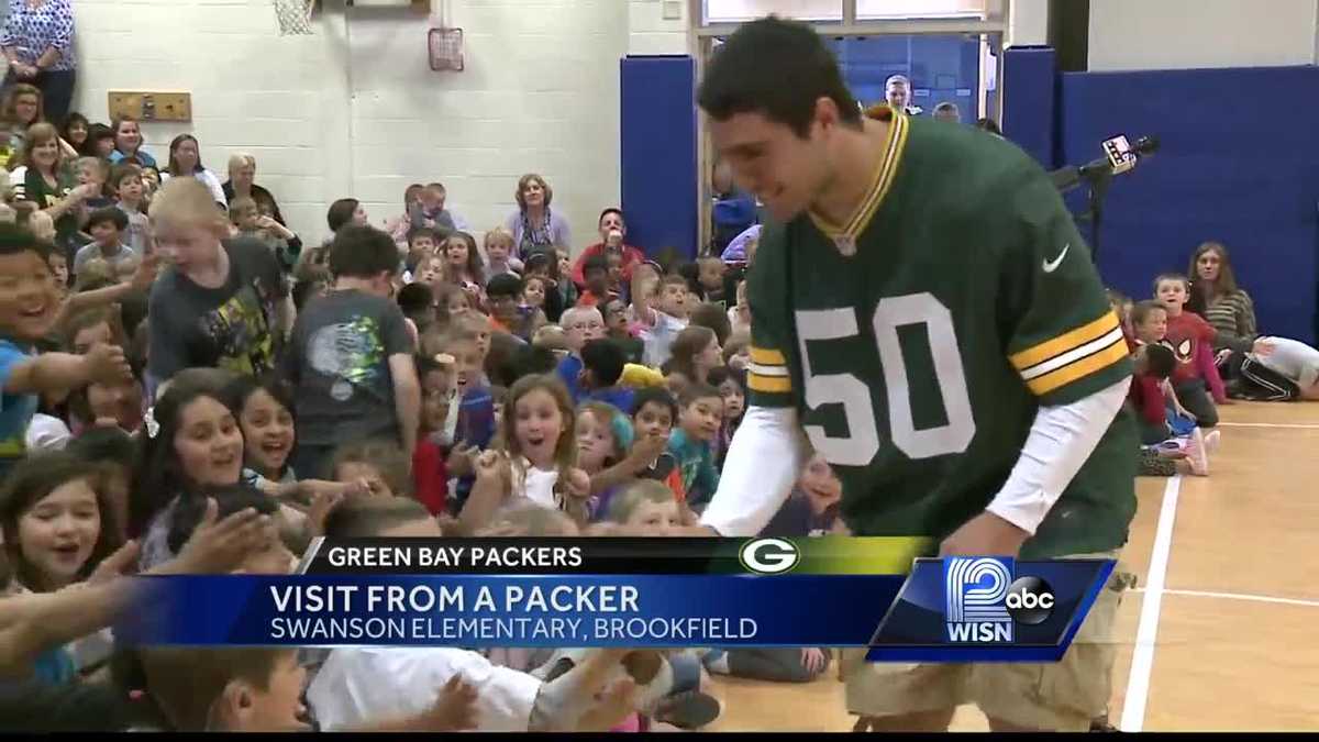 Swanson Elementary gets special visit from Packers linebacker