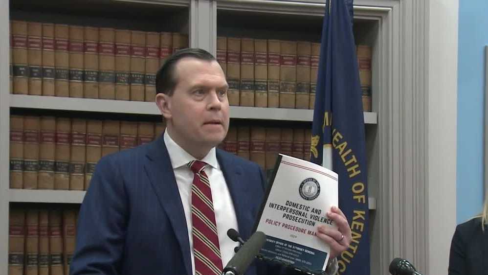 Kentucky AG, prosecutors highlight new approach to domestic violence