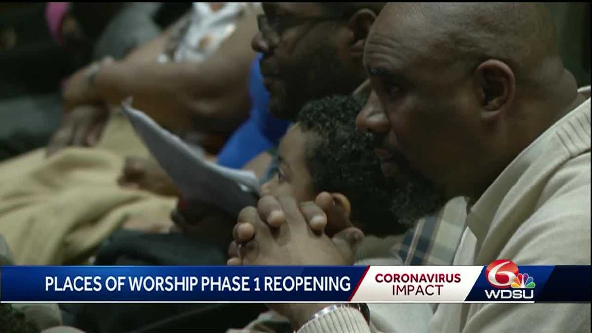 New Orleans churches prepare for reopening phase in Louisiana