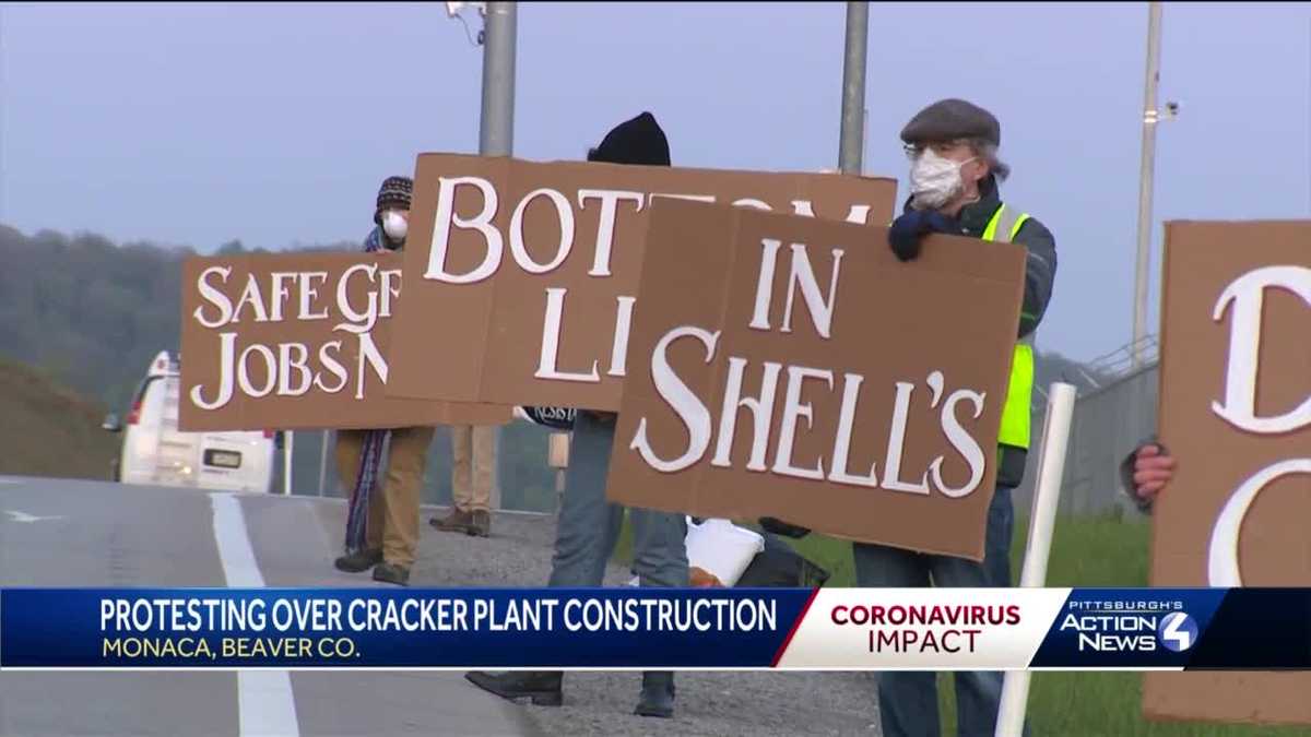 Protest held over construction at Shell cracker plant in Beaver County