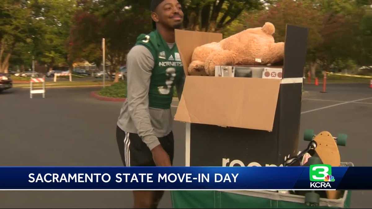 Freshman fill the dorms at Sacramento State for move-in day