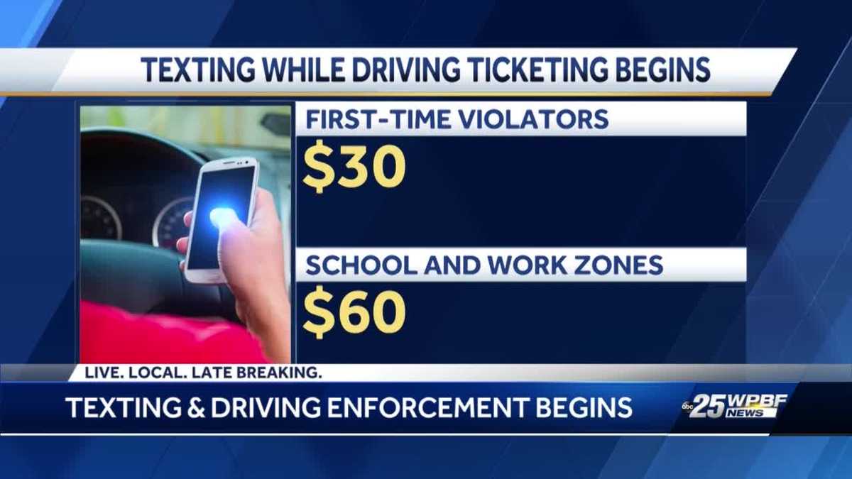 Texting while driving law