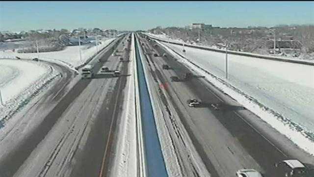 Noon road conditions report