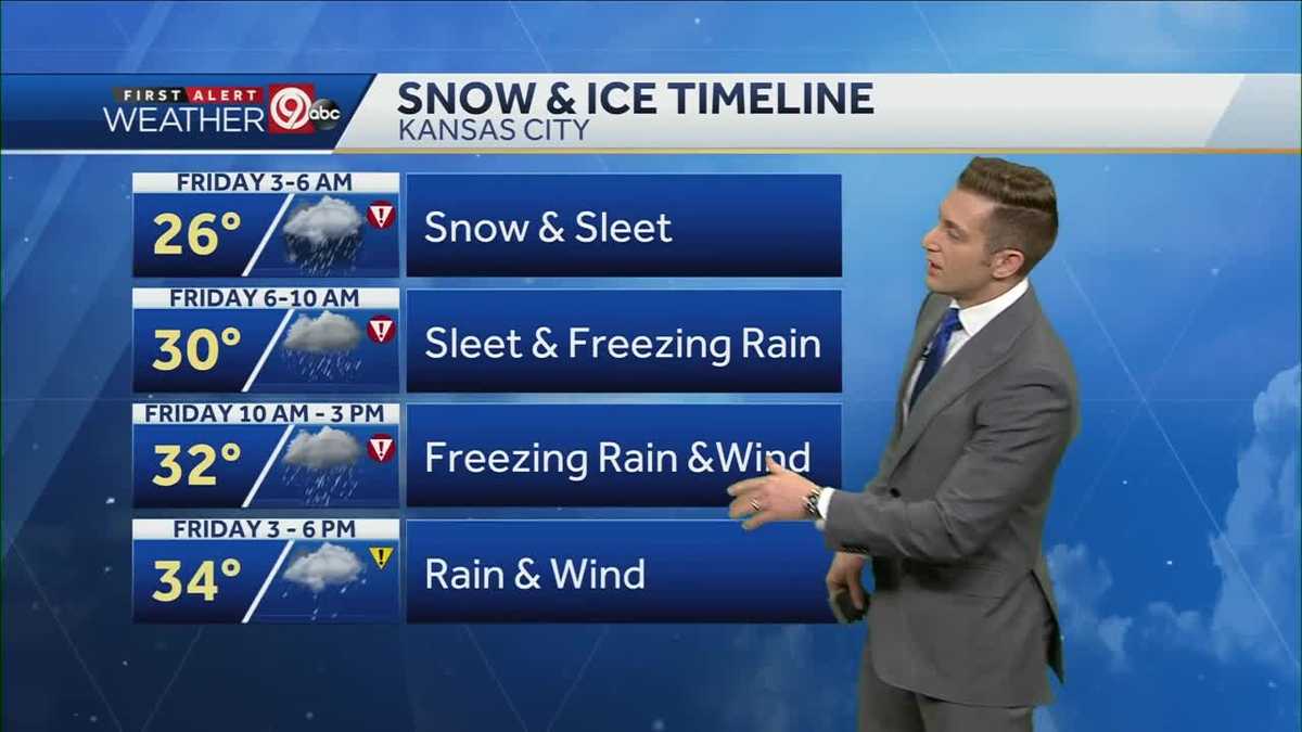 Temperatures below freezing Thursday, sleet and snow possible Friday