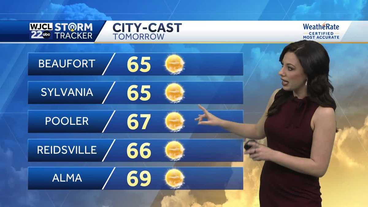 Plenty of sunshine and warmer weather to start the work week