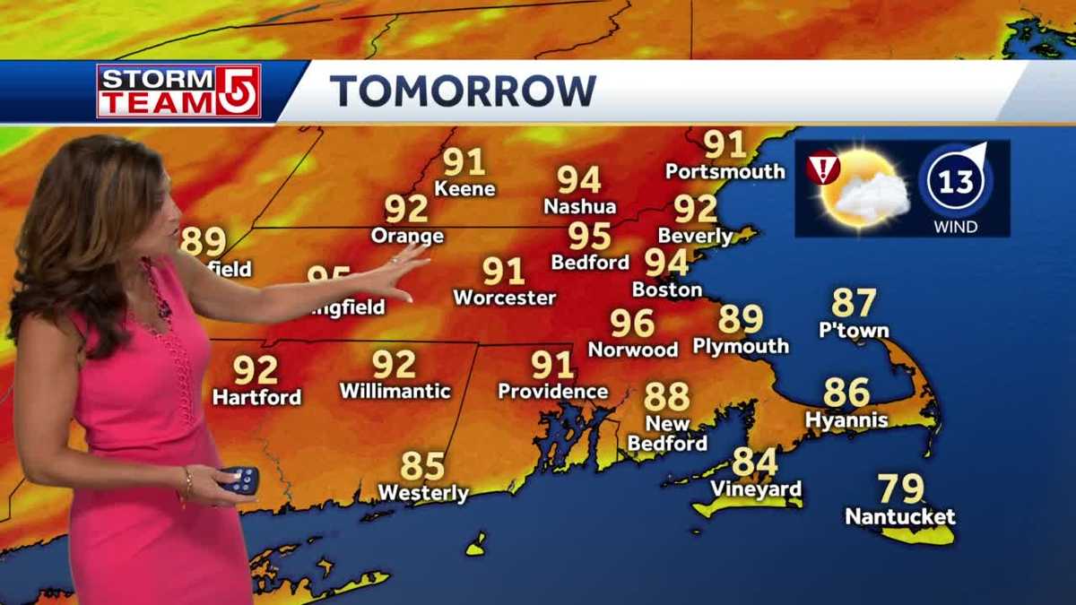 Video: Hot temps, chance of isolated thunderstorms