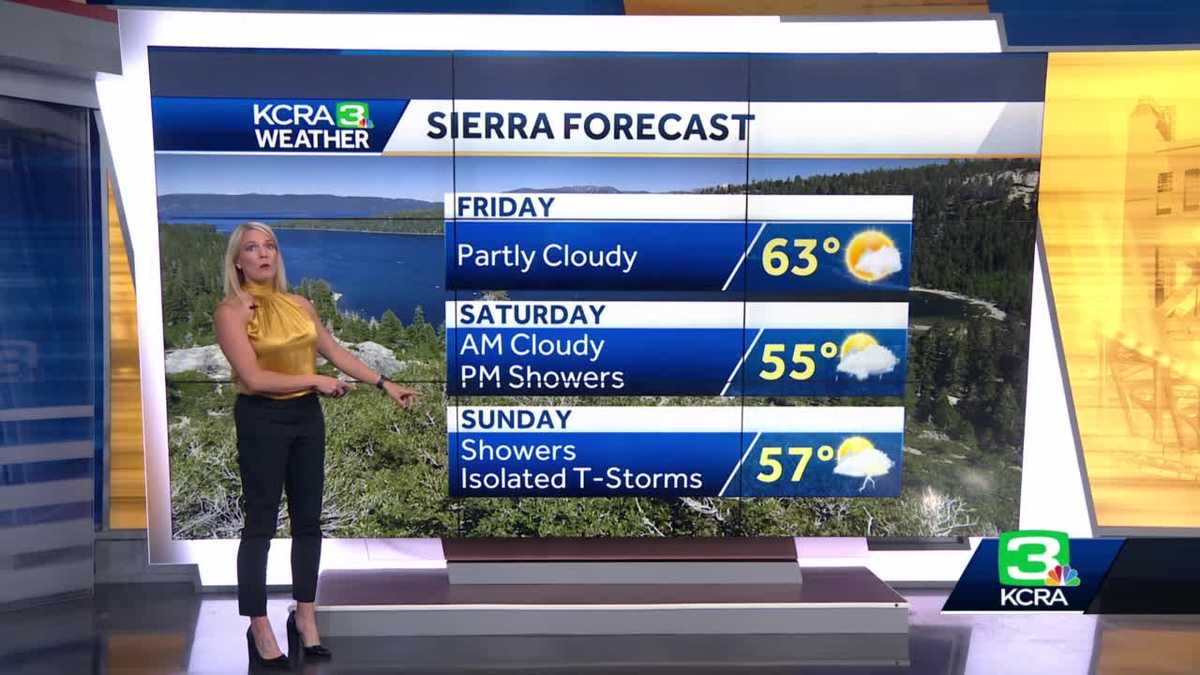 Rain is forecast this weekend in Northern California. Here’s the timeline