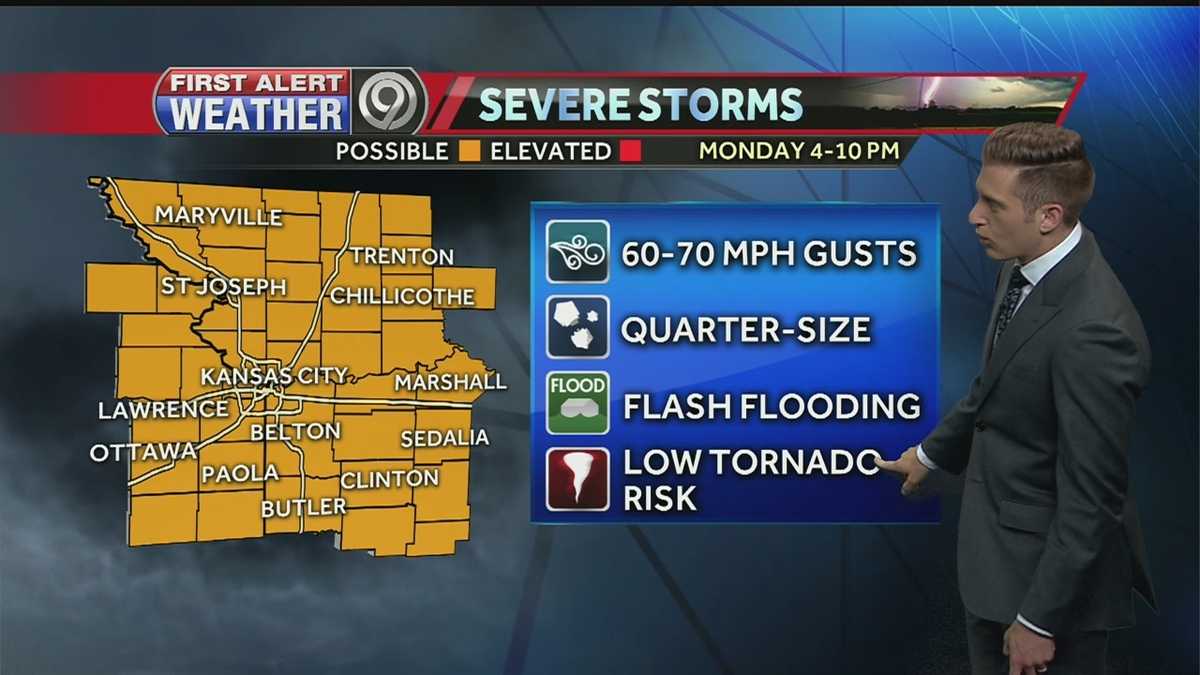 First Alert: Heavy rain, severe storms possible late Monday