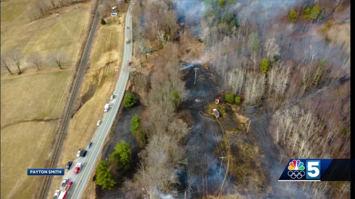 Brush fire burns approximately 9 acres of New Hampshire forest