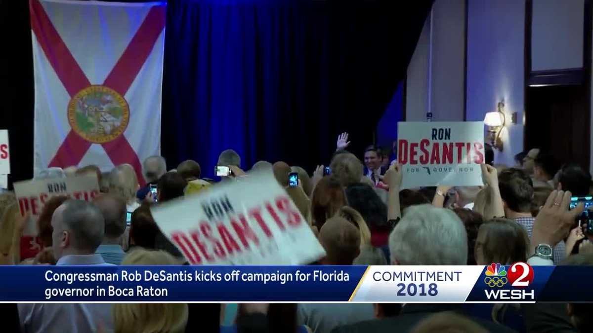 Congressman Rob DeSantis kicks off campaign for Florida governor in ...