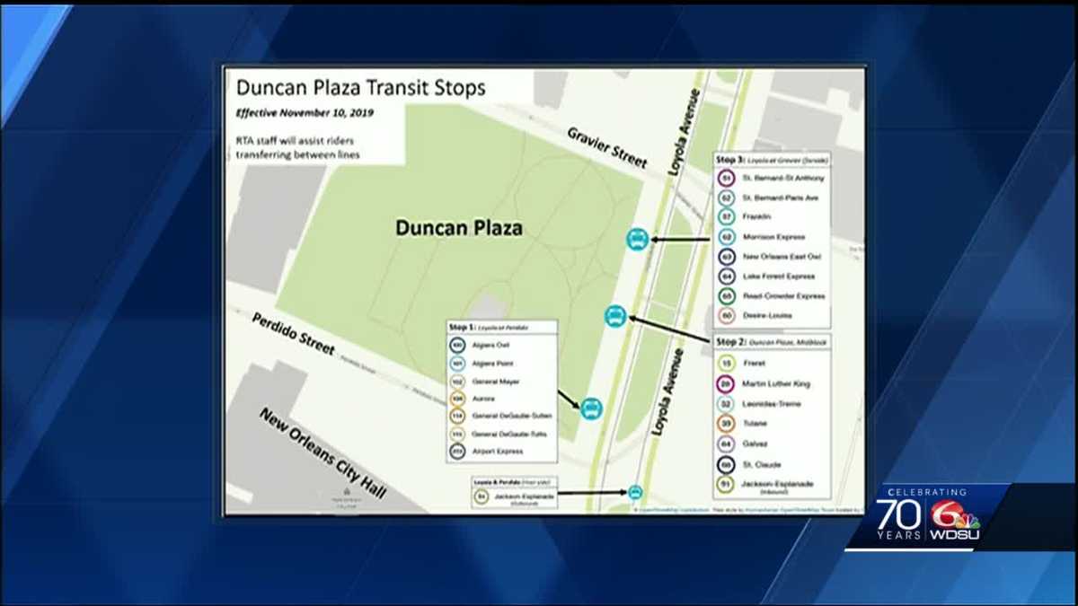 RTA transit available on Basin Street Nov. 10