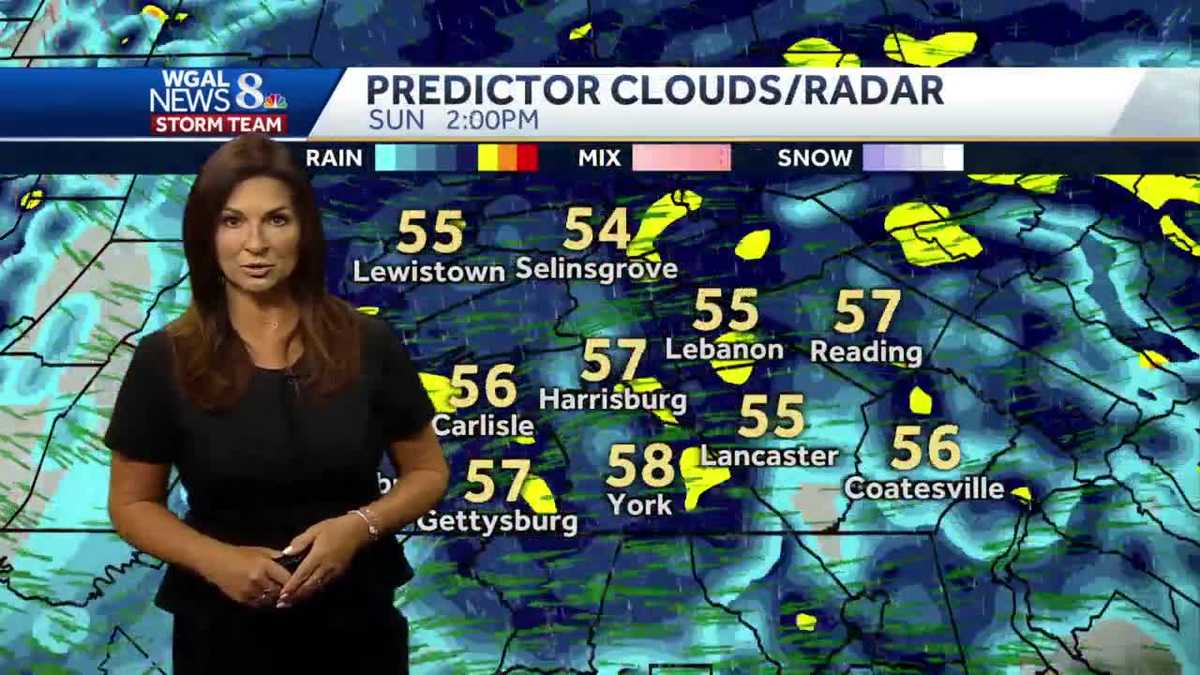 IMPACT DAY: A dreary, wet Sunday, Then More Rain, & Chillier Air