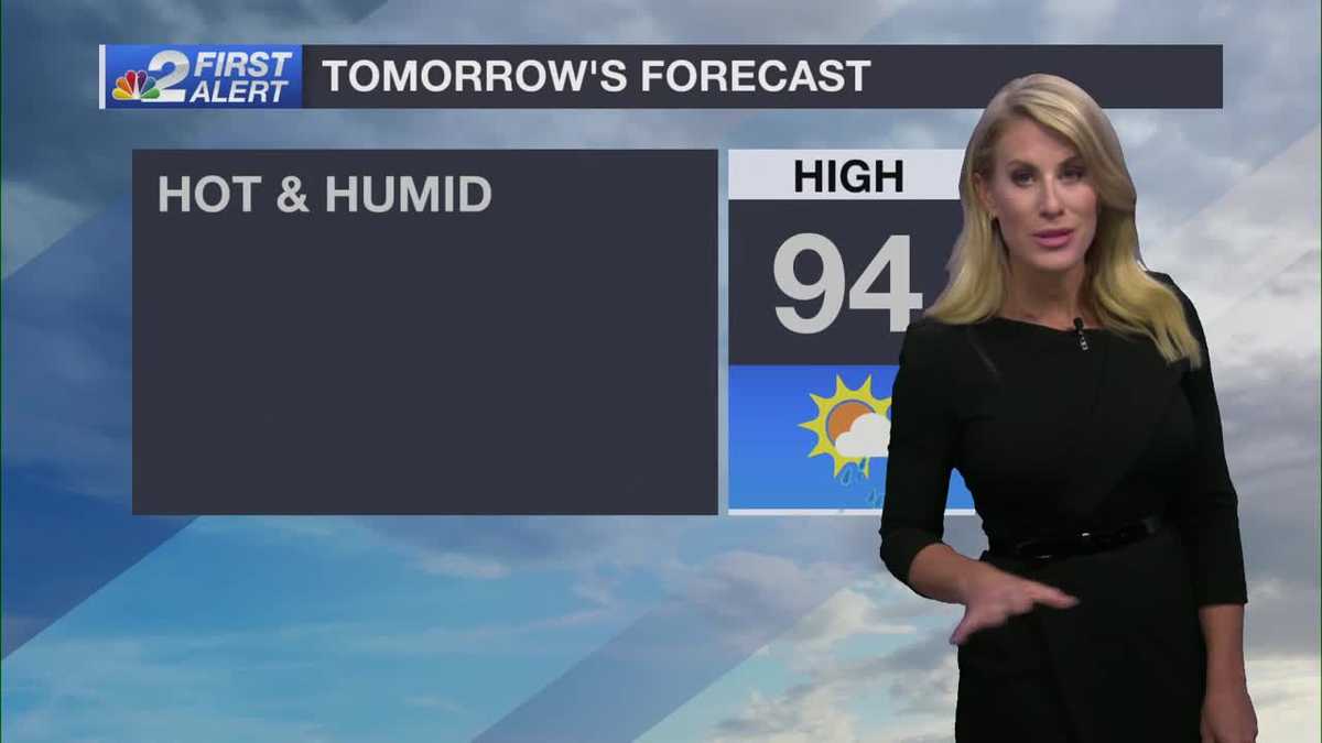 Sizzling temperatures Friday in Florida as storms begin late
