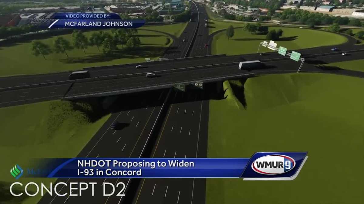 NHDOT to propose widening Interstate 93 in Concord