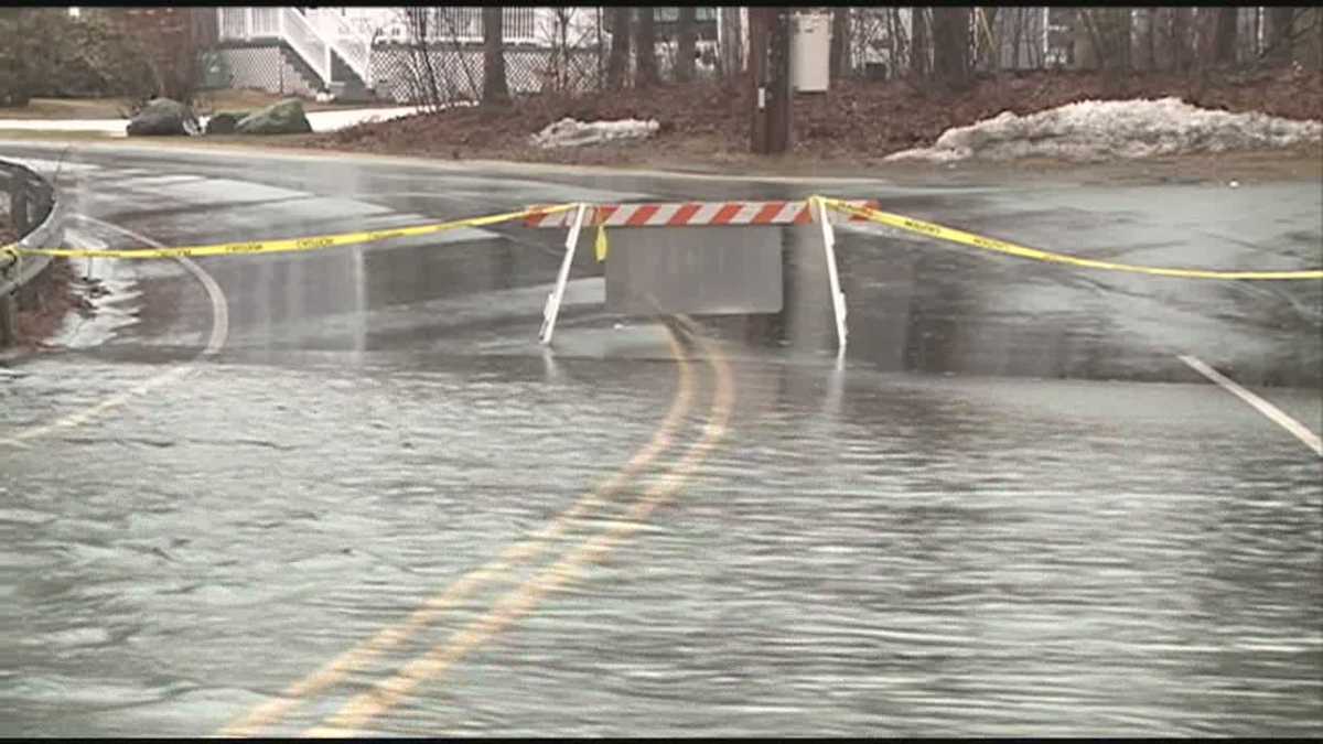 Rain, melting snow lead to flooded roads