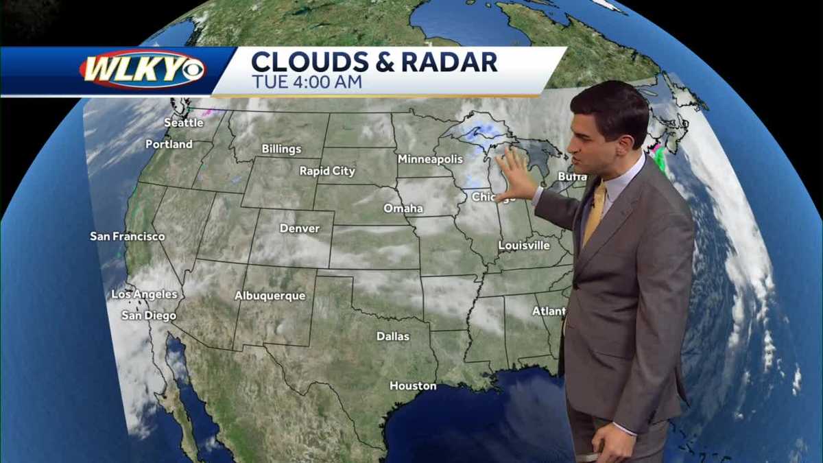 Mostly cloudy and cool Tuesday