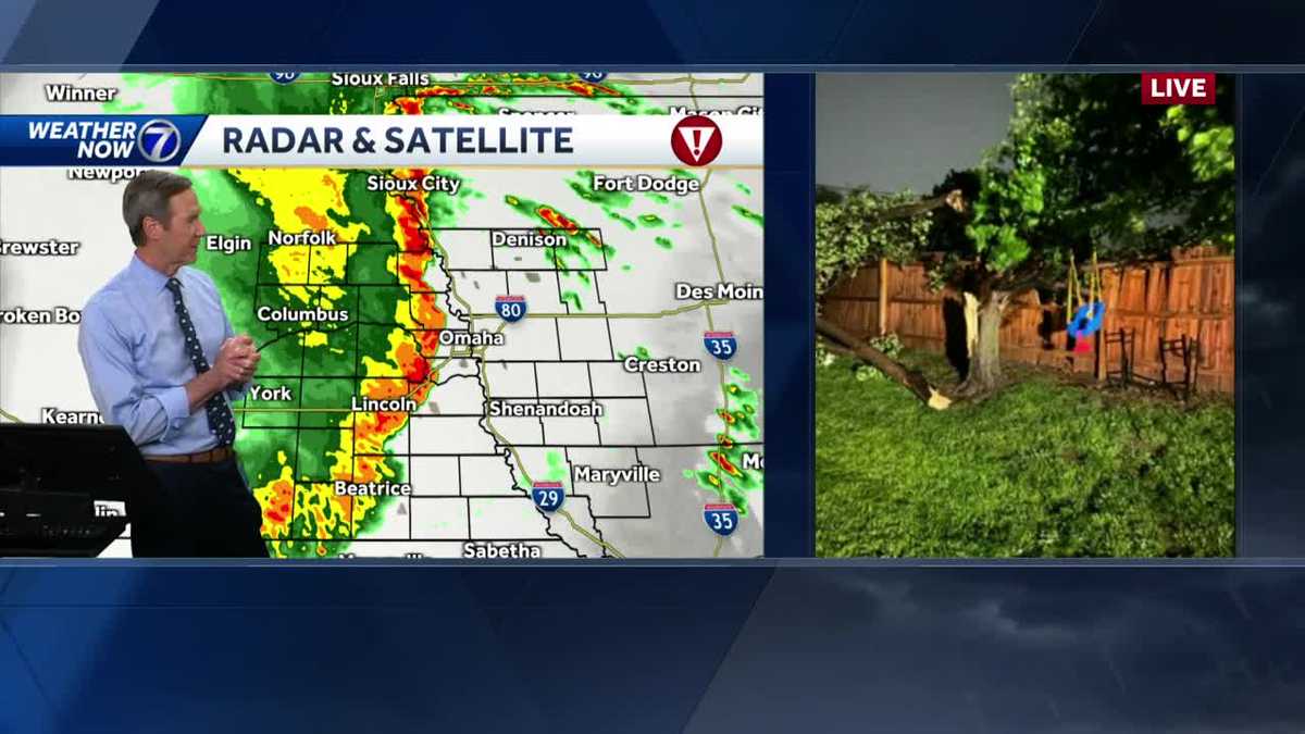 Photos, videos: Nebraska, Iowa see hail from severe storms Friday