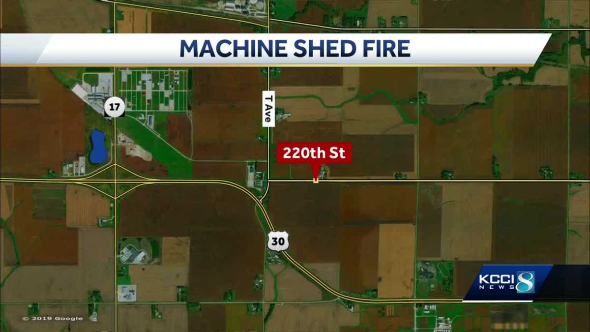 Smoke from Boone machine shed fire could be seen for miles