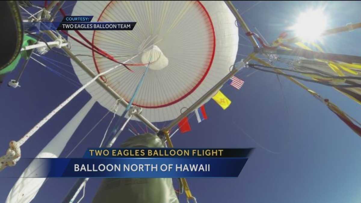 Two Eagles balloon flight nears Hawaii