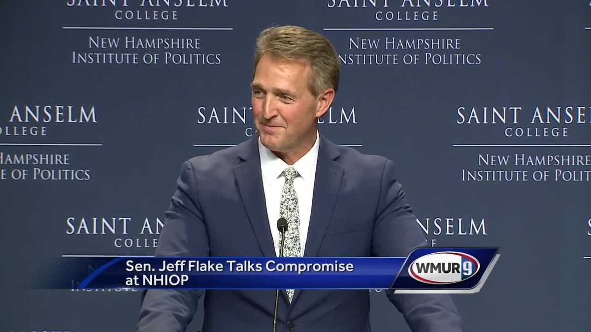 Sen. Jeff Flake talks compromise at NHIOP