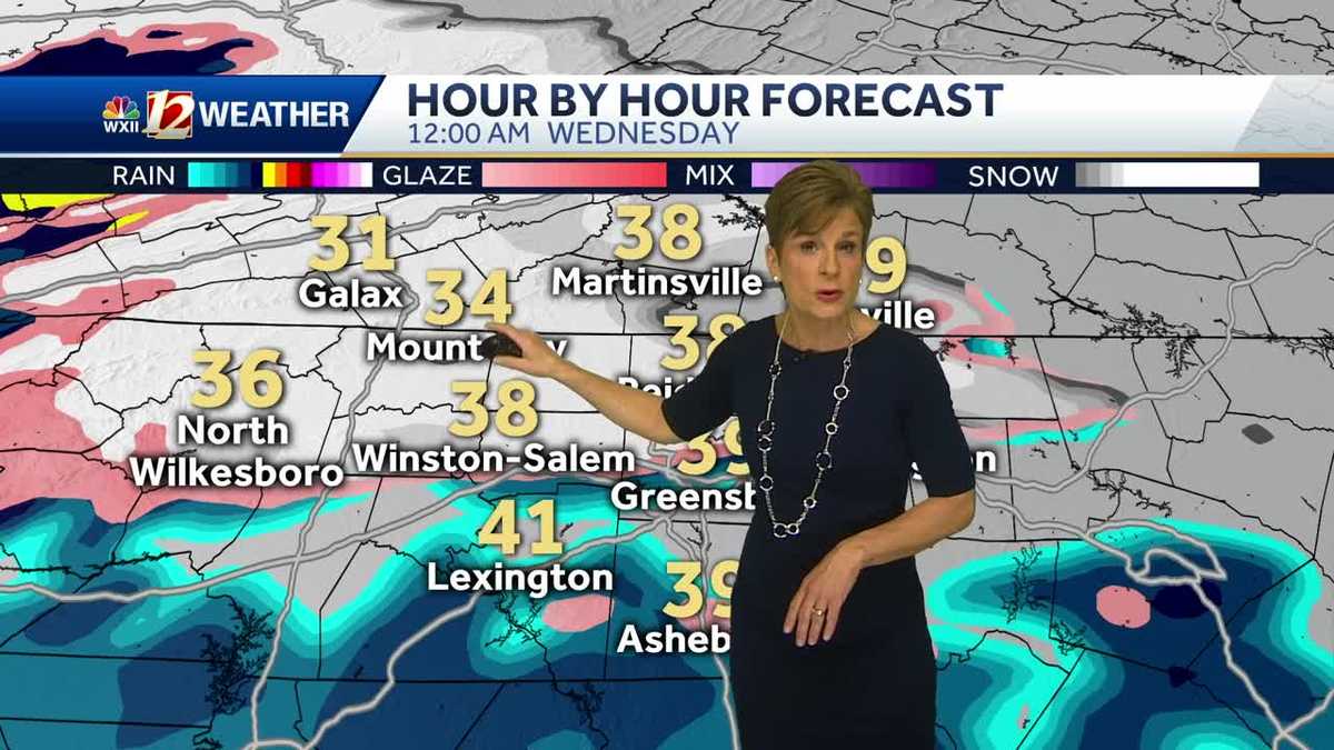 WATCH: Wintry weather on the way for some Tuesday night into Wednesday