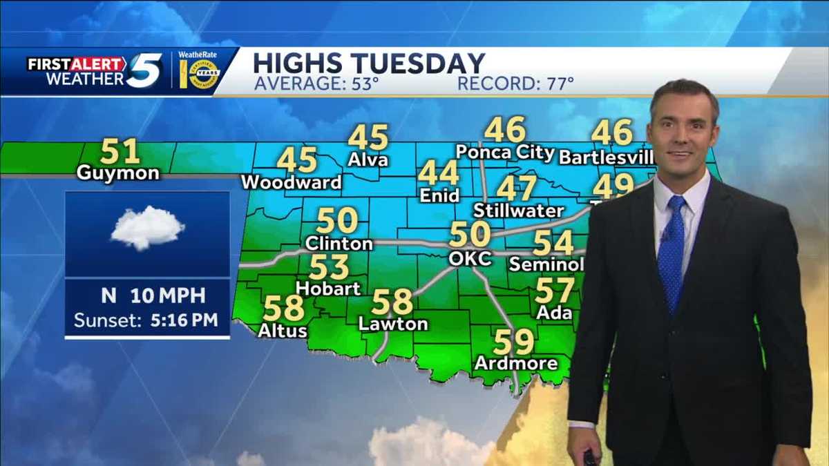 FORECAST: Cloudy today, heavy rain tomorrow night