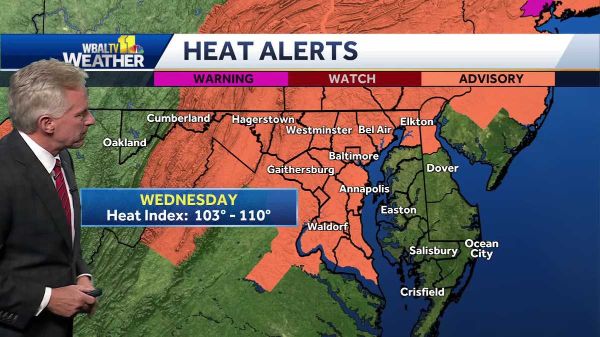 Extremely high heat indexes remain on July 30