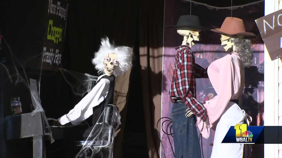 Couple transforms garage into haunted Last Stop Saloon