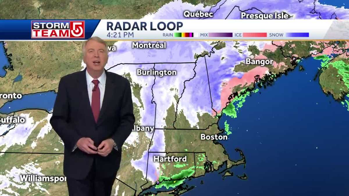 Video: Windy conditions as skies clear overnight