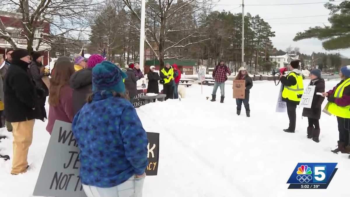 Renee Good rally held in Saranac Lake at Riverside Park