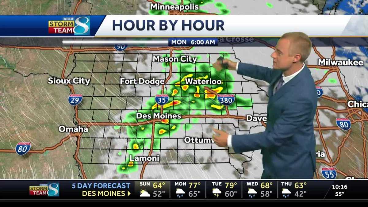 Rain possibilities return heading toward next week