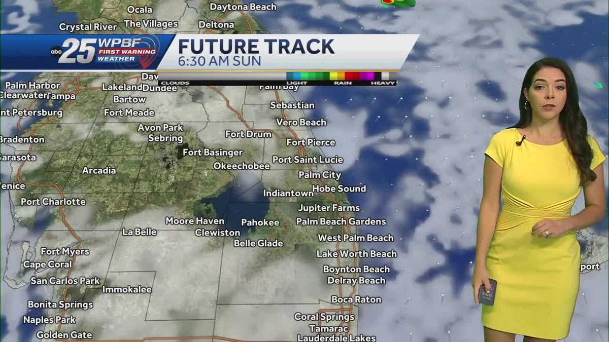 Isolated rain and storms today