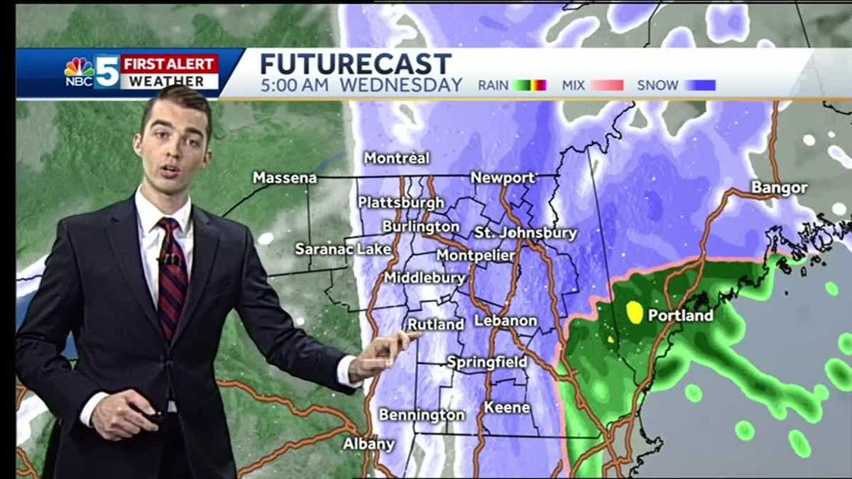 Video: Patchy light snow on Tuesday leads to heavier snow Tuesday night ...