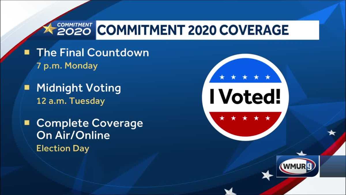 Commitment 2020 programming note: Election coverage from WMUR