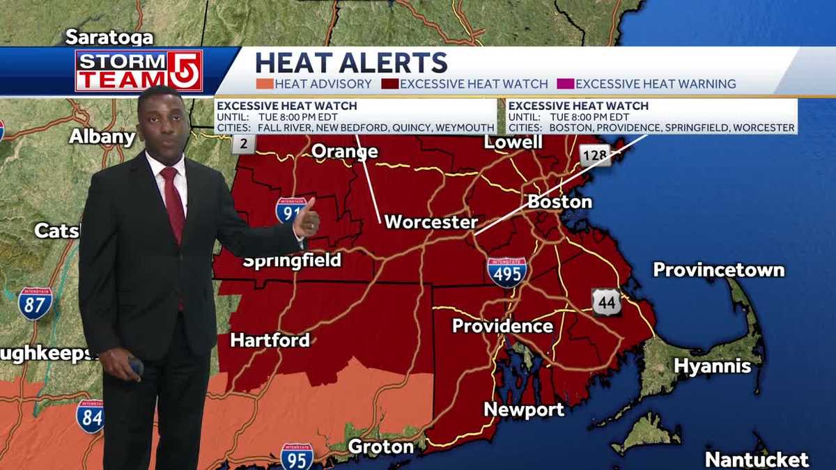 Video: Alerts issued for even hotter heat in Mass. next week
