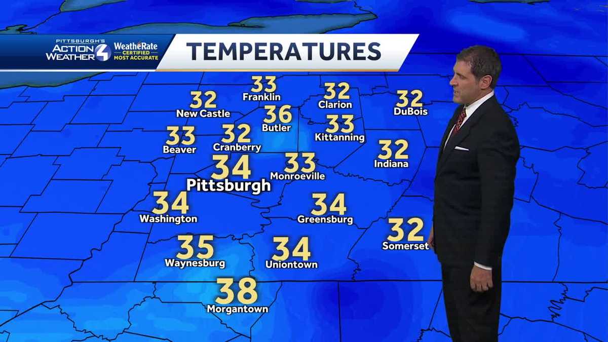 Scattered snow flurries in Western Pennsyvlania