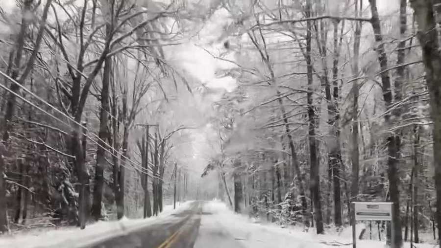 Friday's snowfall totals across southern Maine