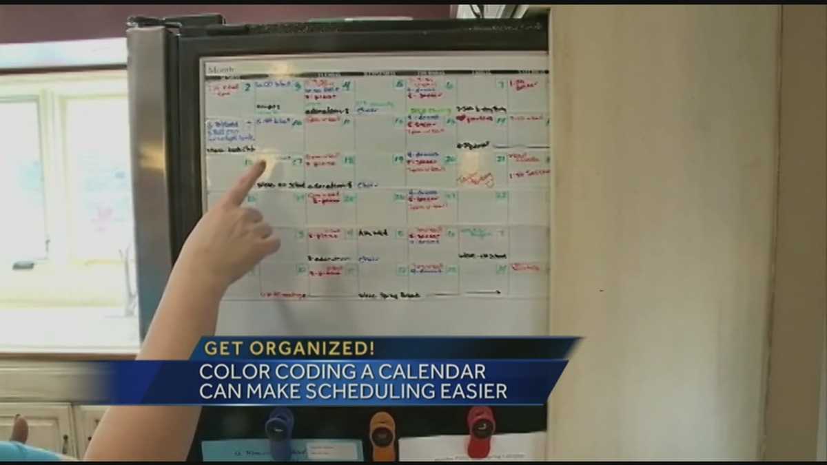 Get organized: Color code a calendar