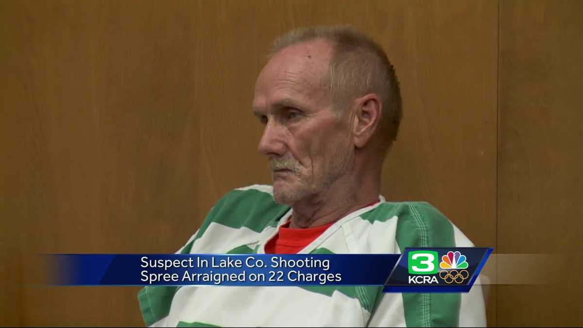 Lake County shooting spree suspect faces 22 charges