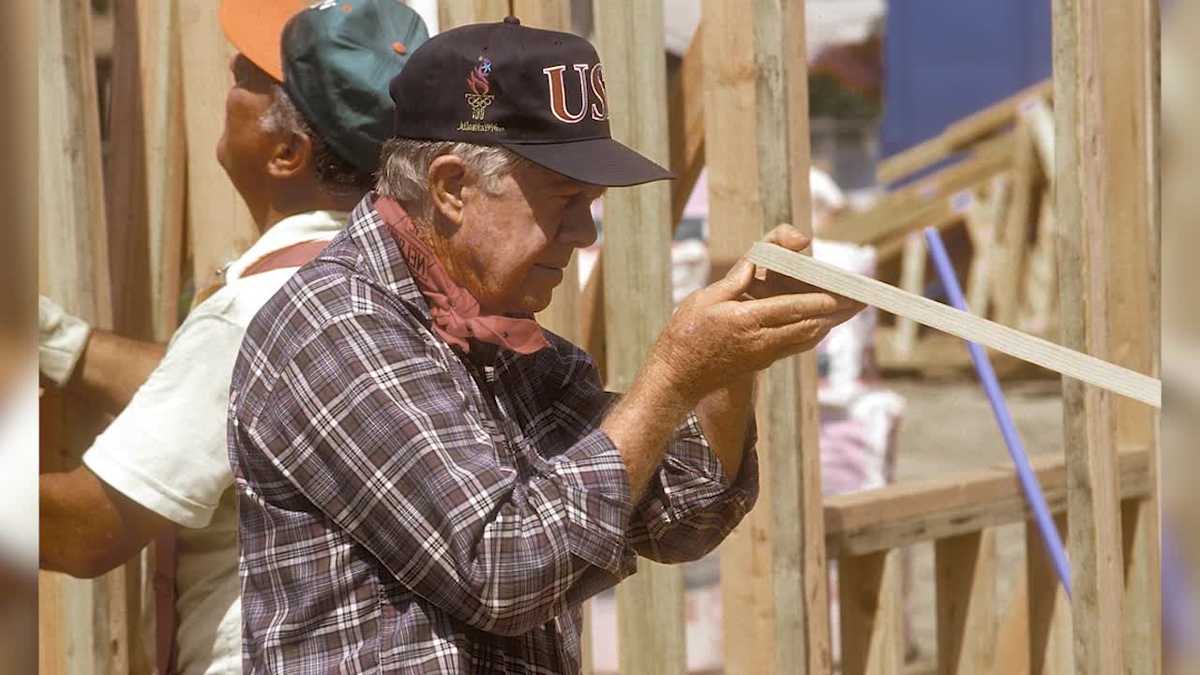 Jimmy Carter helped build 4,300 homes with Habitat for Humanity