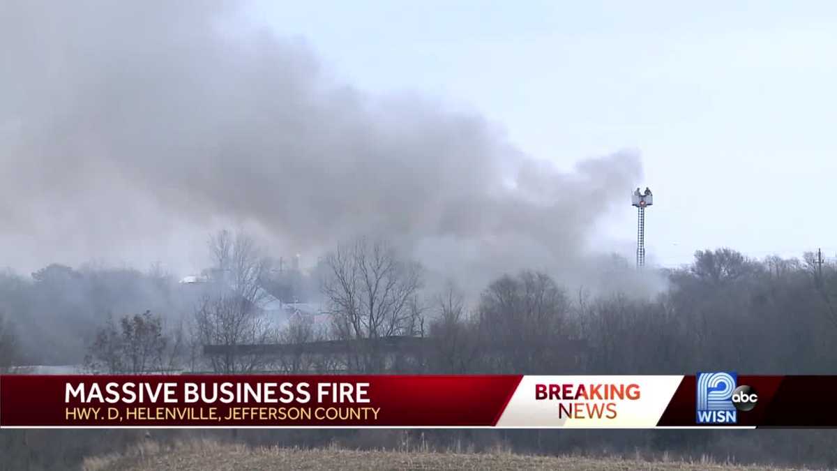 Fire rips through Jefferson county business