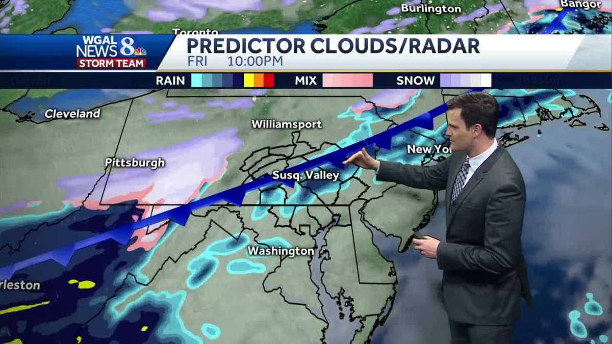 A couple shots of snow into the weekend