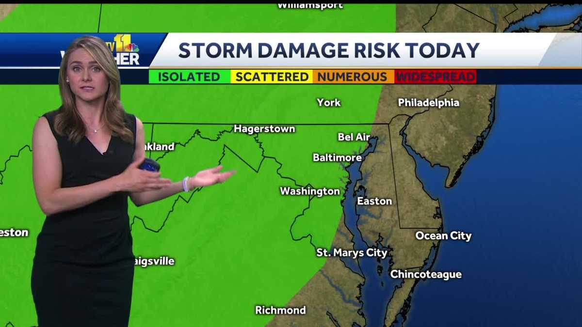 Hot, humid Tuesday, chance of evening storms