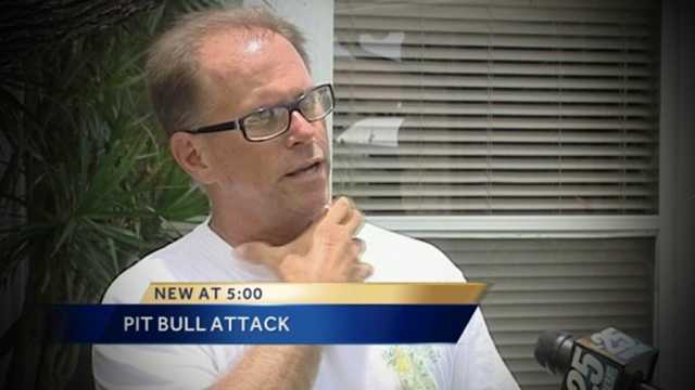 Man describes gruesome pit-bull attack