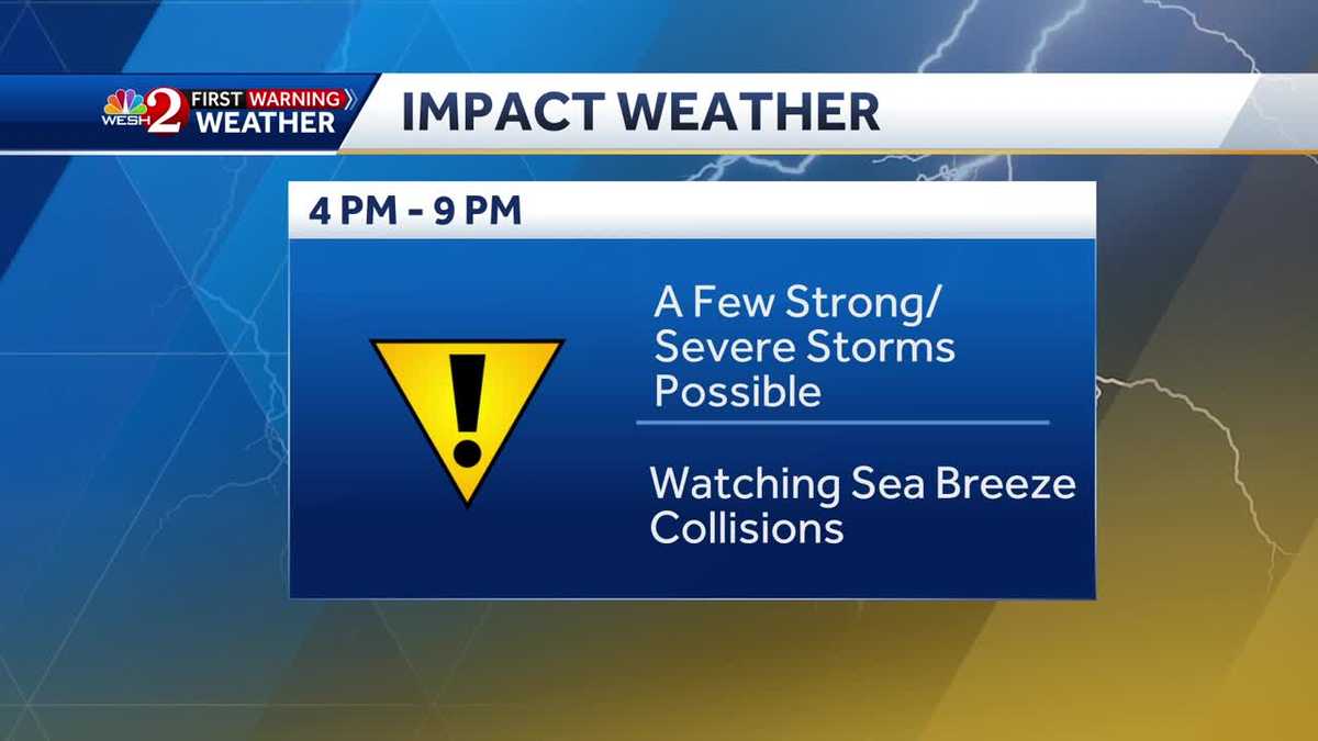 Impact weather: Strong, severe storms expected in Central Florida Impact weather: Strong, severe storms expected in Central Florida