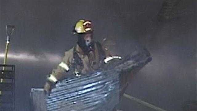 Fire rips through Prunedale barn