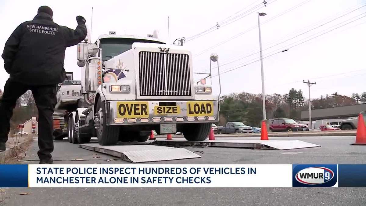State police set up truck inspection stations