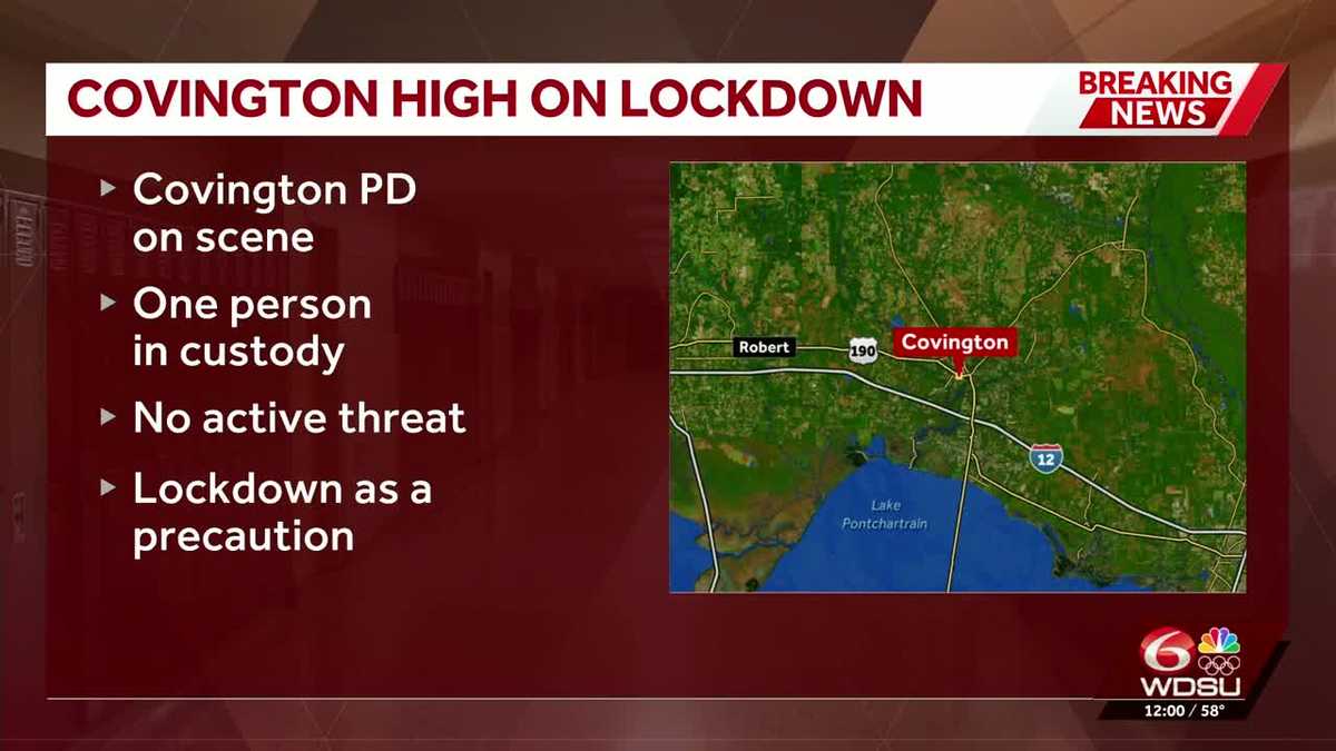Covington High School lockdown lifted after incident
